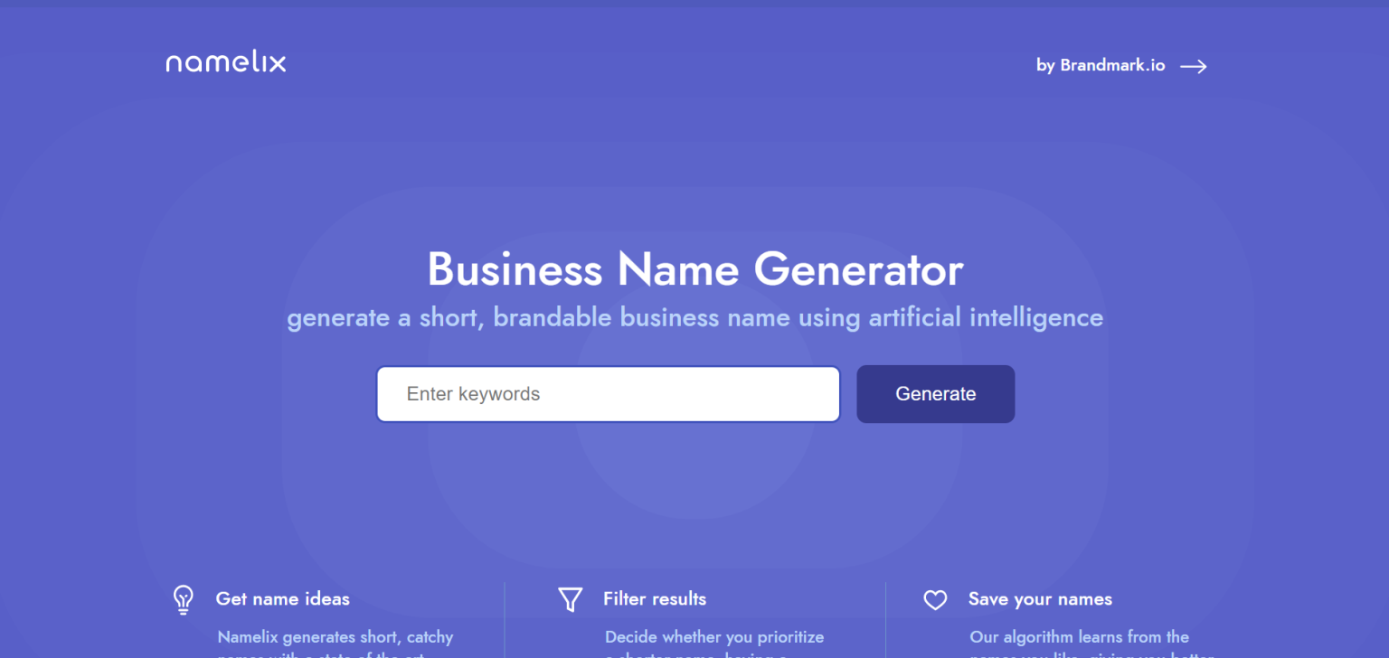 Brand like a Pro with Namelix.com: The Ultimate Business Name Generator ...